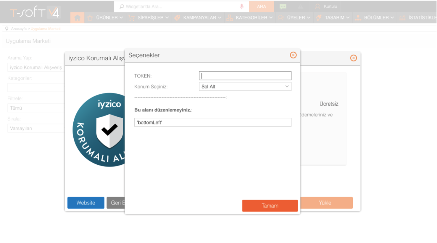 iyzico Korumalı Alışveriş | T-Soft Uygulama Marketi